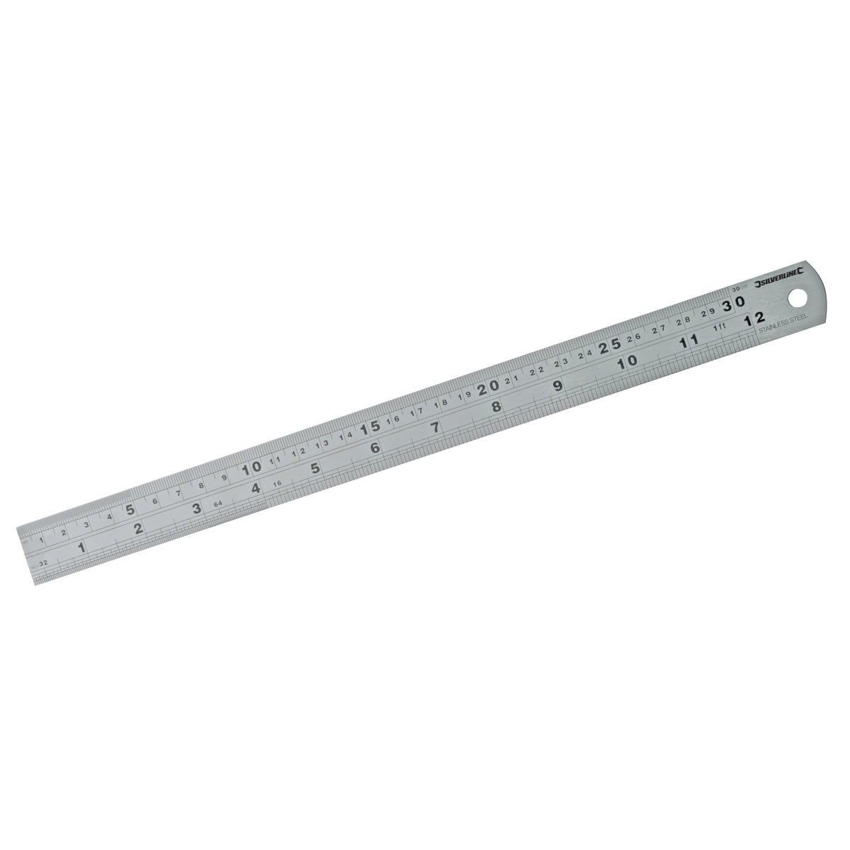 30cm (1ft) Steel Ruler / Straight Edge - RIBstore